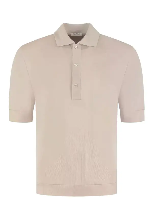 STEFAN BRANDT Pima Cotton Polo Shirt - Neutrals