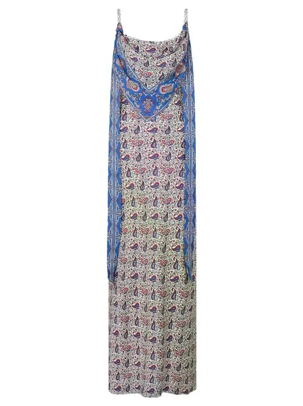 Rabanne Paisley-print Maxi Dress - Neutrals