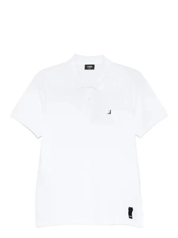 Fendi Cotton Polo Shirt - White