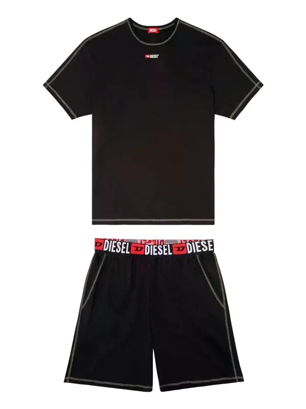 DIESEL T-shirt And Shorts Set - Black