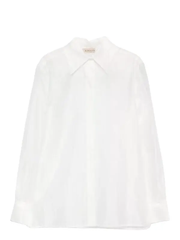 BLANCA VITA Long Sleeve Shirt - White