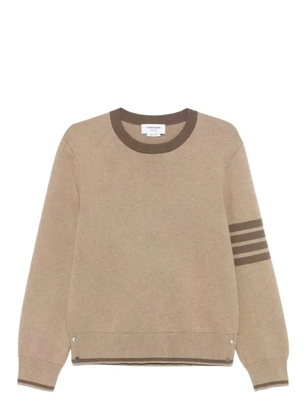 Thom Browne 4-bar Stripe Sweater - Brown