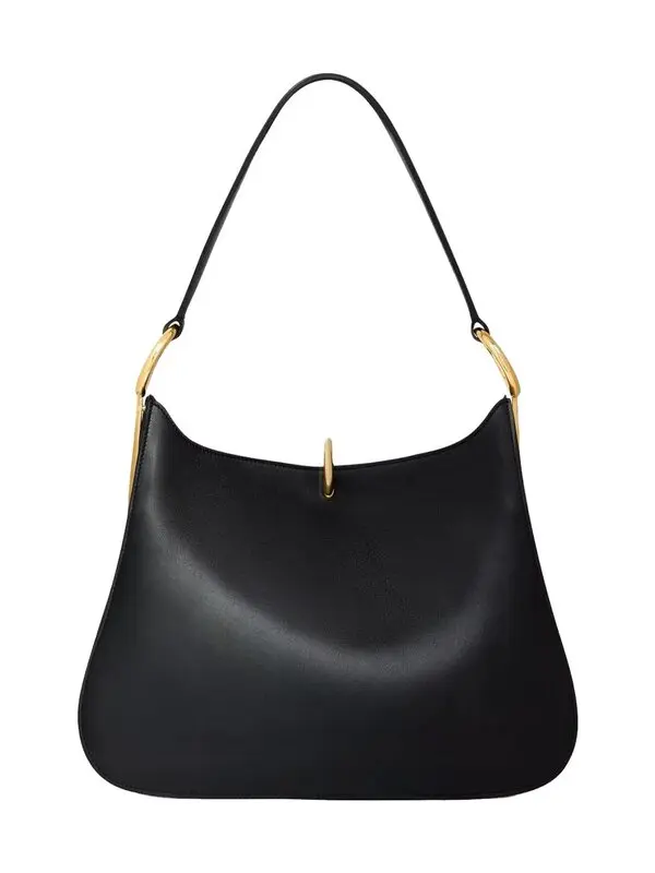 Rabanne Large Ring Shoulder Bag - Black