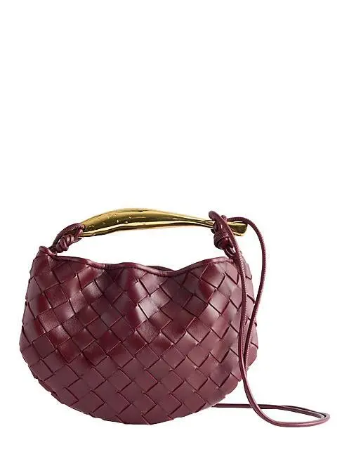Bottega Veneta Sardine Mini Leather Cross-body Bag - Barolo-m Brass