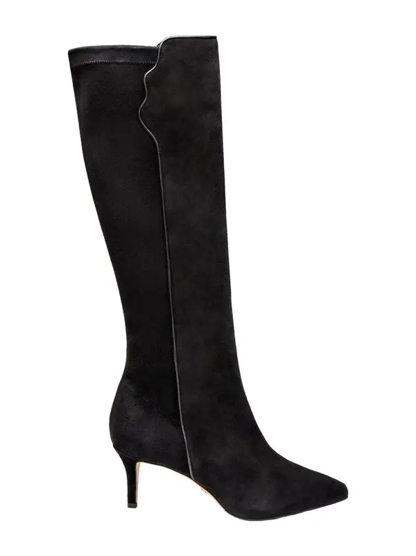 Sarah Flint Perfect Dress Boot 60 - Black Stretch Suede
