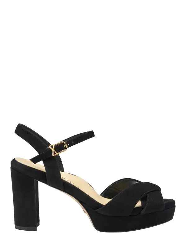 Sarah Flint Perfect Crossover Platform 80 - Black Suede