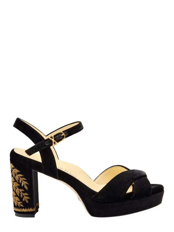 Sarah Flint Perfect Crossover Platform 80 - Black Velvet