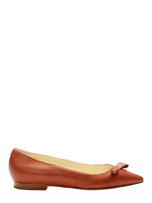 Sarah Flint Natalie Leather Flat - Saddle Vachetta