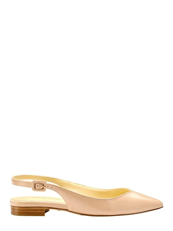 Sarah Flint Stella Slingback Flats - Light Sand Patent