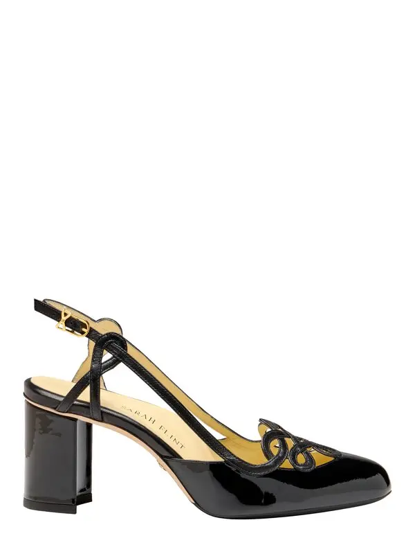 Sarah Flint Perfect Ricki 70 Slingback - Black Patent