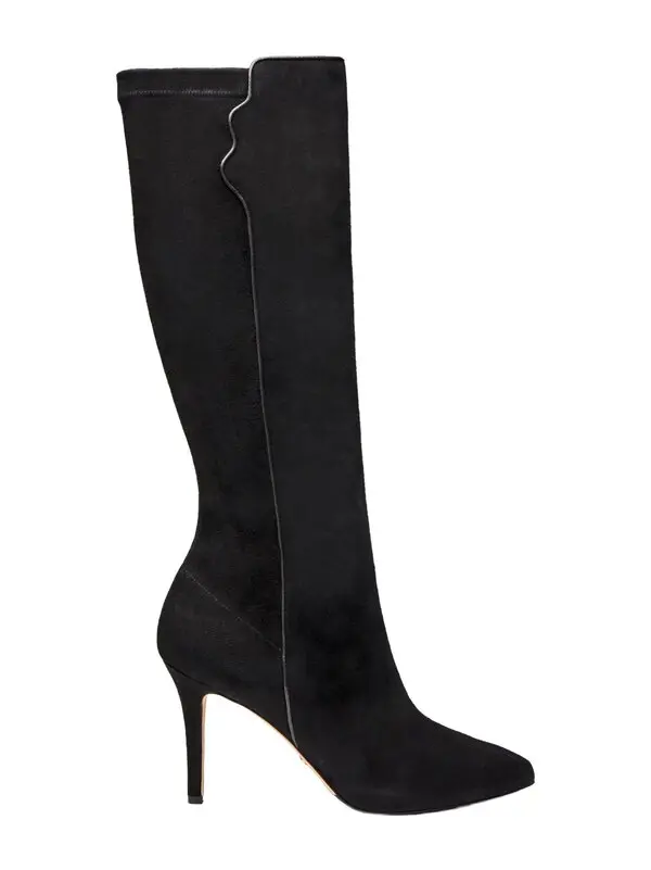 Sarah Flint Perfect Dress Boot 90 - Black Stretch Suede