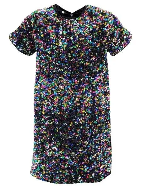 LOLA + THE BOYS Sequin Dress - Black