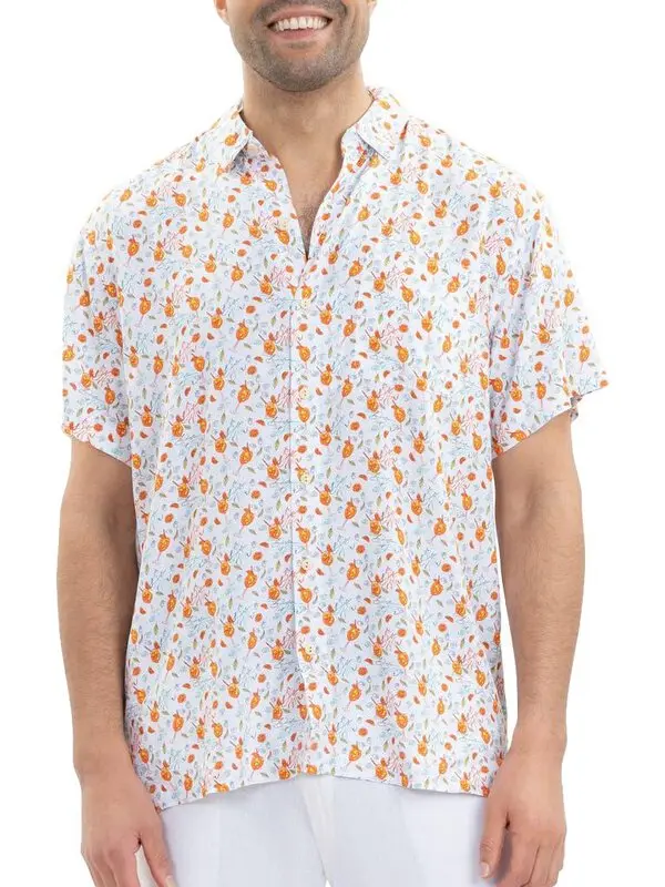 Kenny Flowers The Seaside Spritzshort Sleeve Shirt - White