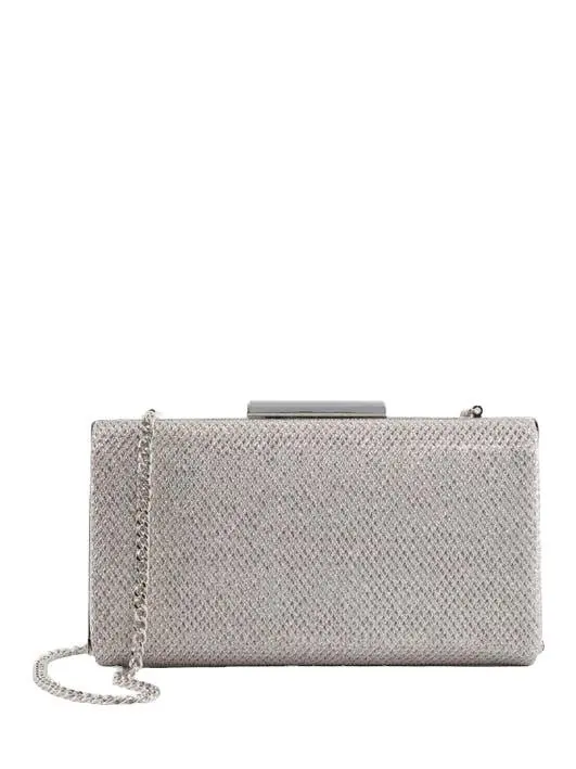 Dune London Binita Frame Clutch - Silver