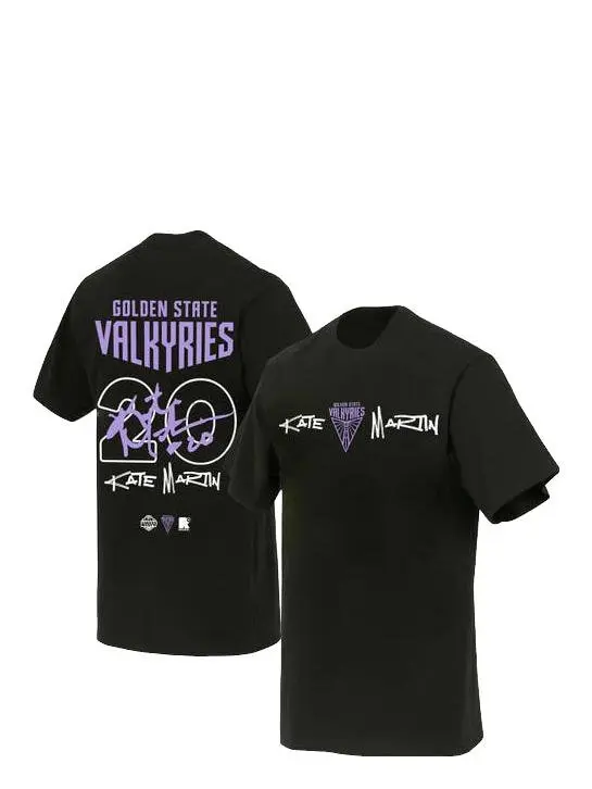 ROUND21 Kate Martin Golden State Valkyries Launch Name & Number T-shirt - Black
