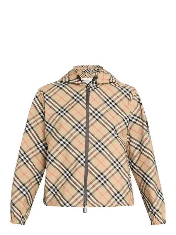 Burberry Salcombe Check Zip Track Jacket - Sand Ip Check