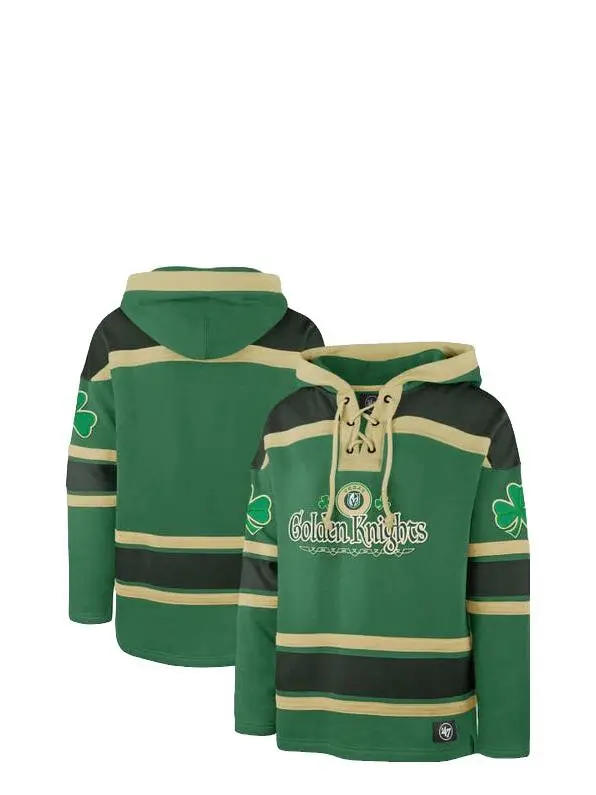 '47 Vegas Golden Knights Mclucky Superior Lacer Pullover Hoodie - Kelly Green