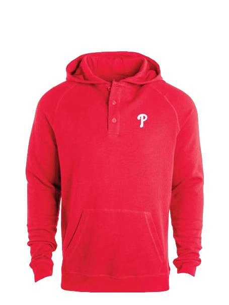 DUNBROOKE Philadelphia Phillies Lightweight Raglan Pullover Hoodie - Red