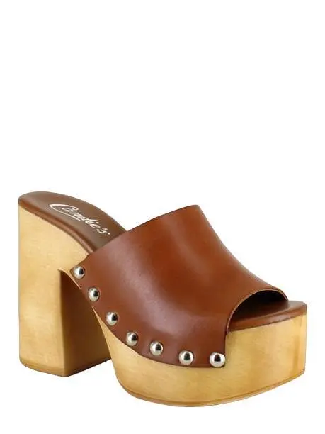 CANDIE'S Platform Sandal - Tan Leather