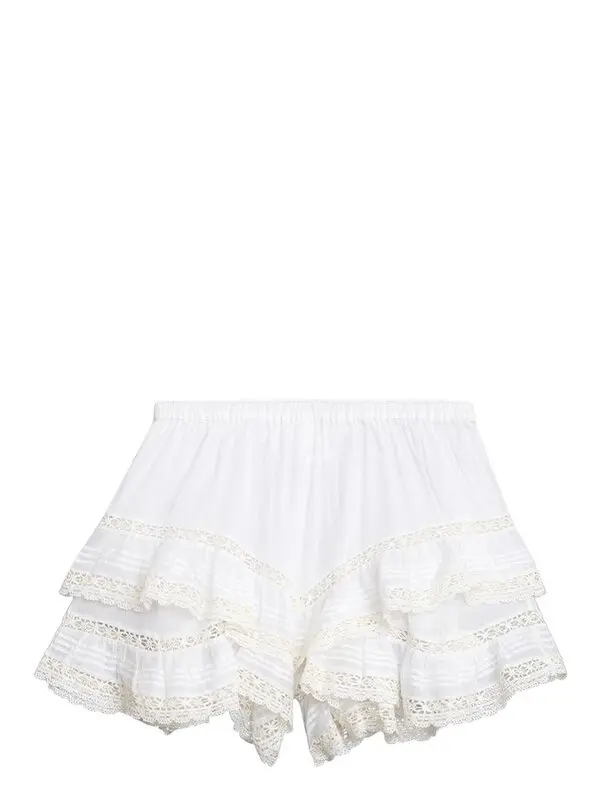 MARANT ETOILE Geana Lace Shorts - White