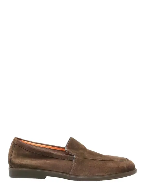 Santoni Suede Loafers - Brown