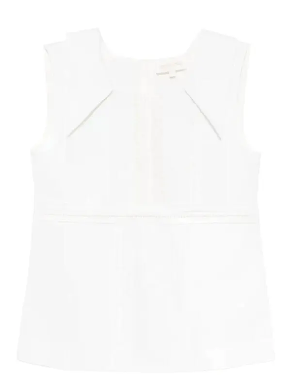 SHUSHU/TONG Square-neck Top - White