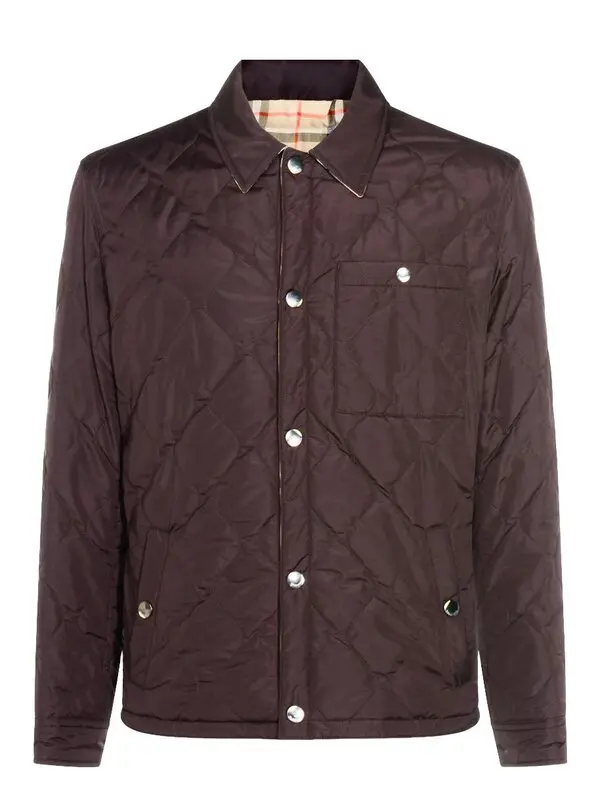 Burberry Quilted Jacket - Purple