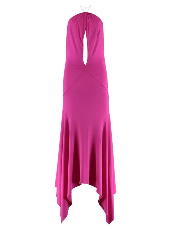 Attico Stretch Viscose Dress - Purple