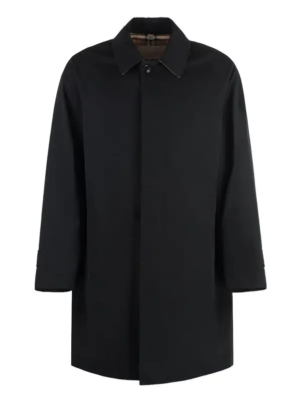 Burberry Camden Cotton Trench Coat - Black
