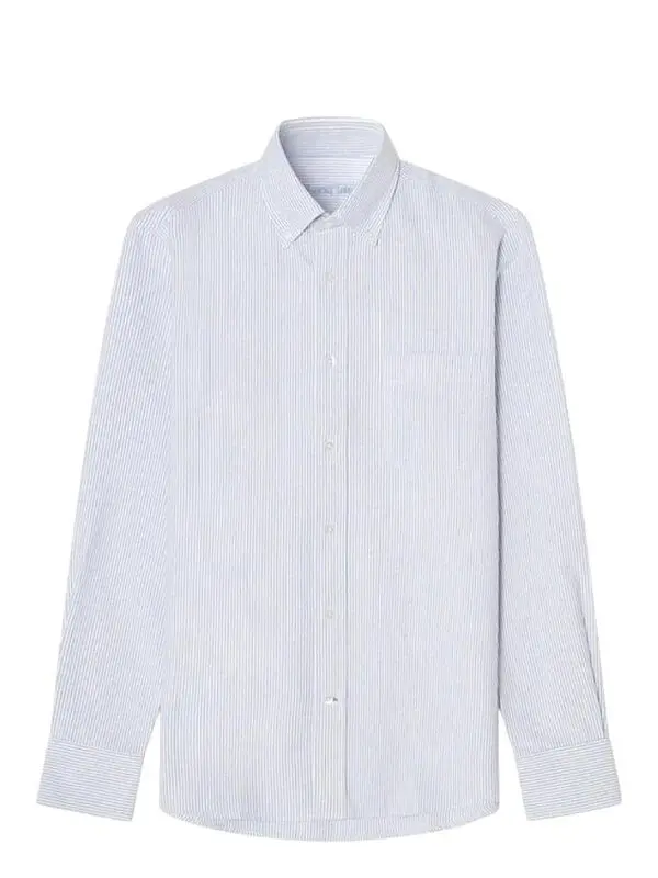 Robert Talbott Harrison Button Down Oxford Shirt - Blue Stripe