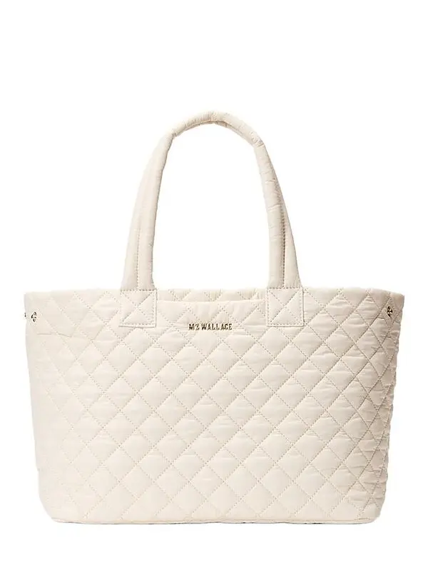 Mz Wallace Metro City Tote - Sandshell/gold