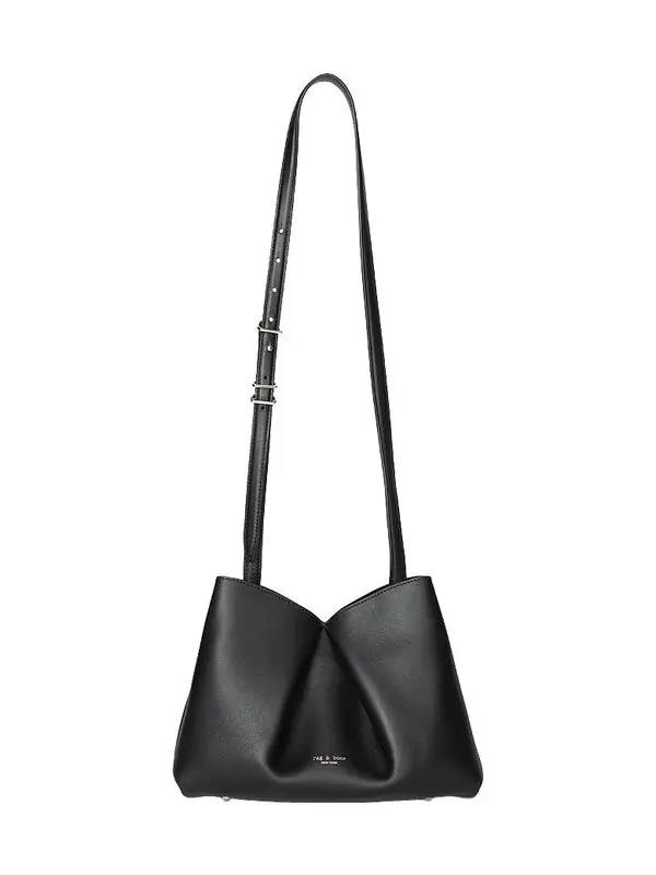 Rag & Bone Bloom Medium Leather Crossbody - Black