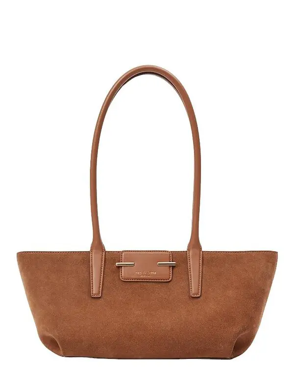 Rag & Bone Realm Suede Satchel - Golden Brown