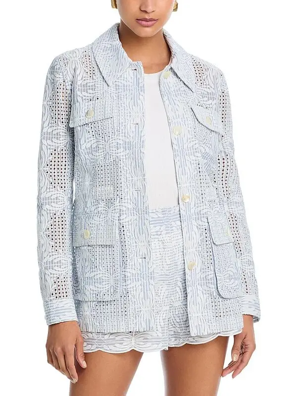 Veronica Beard Kiki Jacket - Blue/white