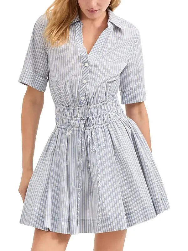 Veronica Beard Susan Shirt Dress - Blue/multi