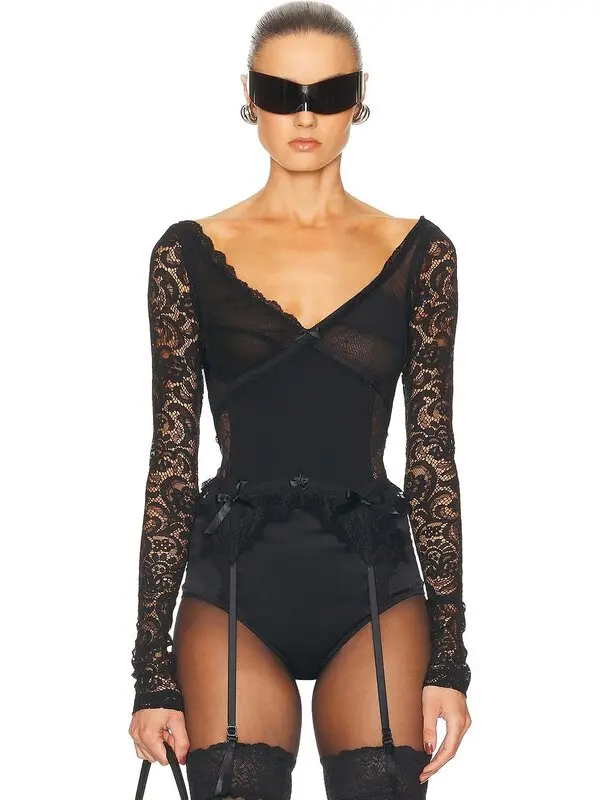 Balenciaga Lingerie Top - Black