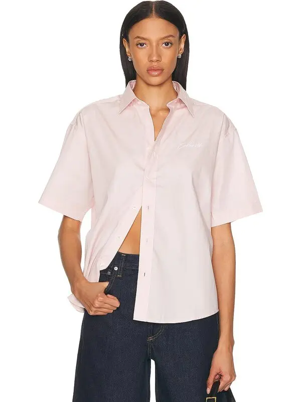Carhartt Work In Progress Jaxon Shirt - Air Pink & White