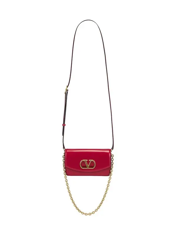 Valentino Garavani Vain Small Clutch - Rosso