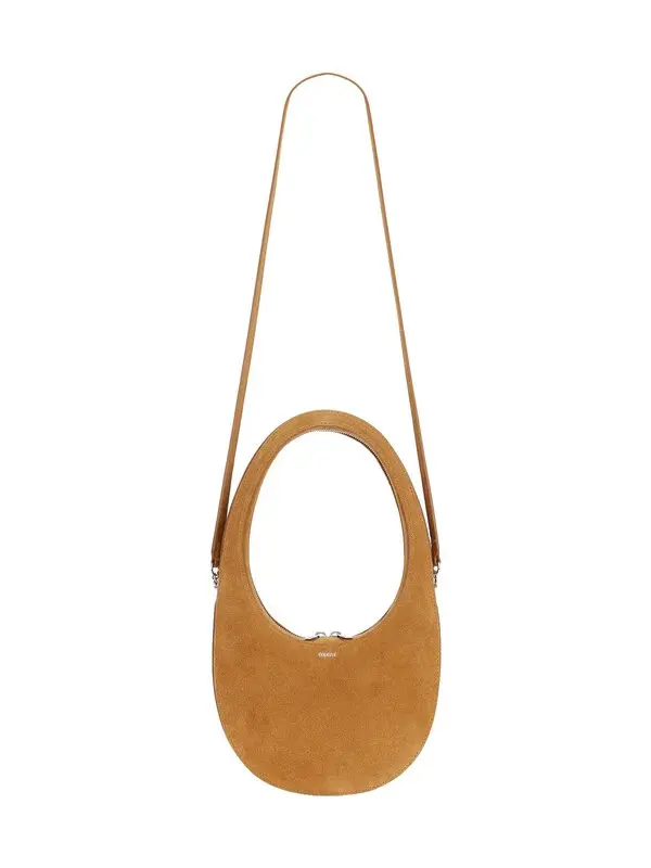 Coperni Suede Crossbody Swipe Bag - Brown