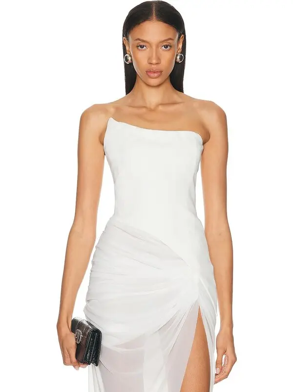 MAY MASHIAH X Chloe Corset Top - White