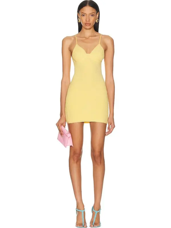 Jacquemus La Mini Robe Scala - Light Yellow