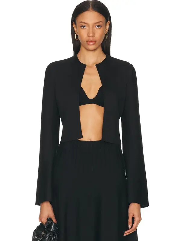 Gabriela Hearst Antheia Crop Jacket - Black