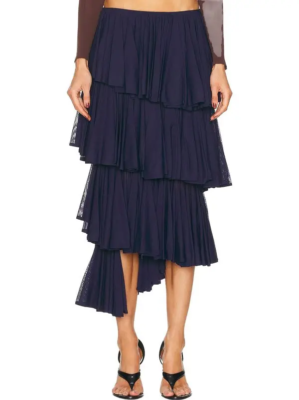 Alaïa Ruffle Skirt - Minuit