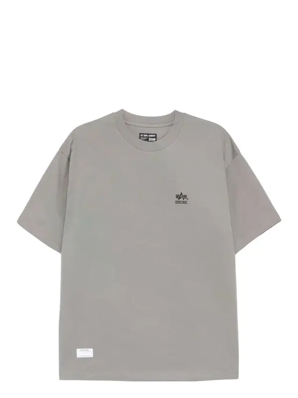 Izzue Logo-embroidered T-shirt - Grey