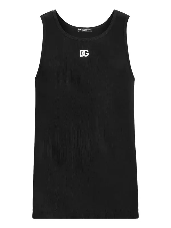 Dolce & Gabbana Cotton Tank Top - Black