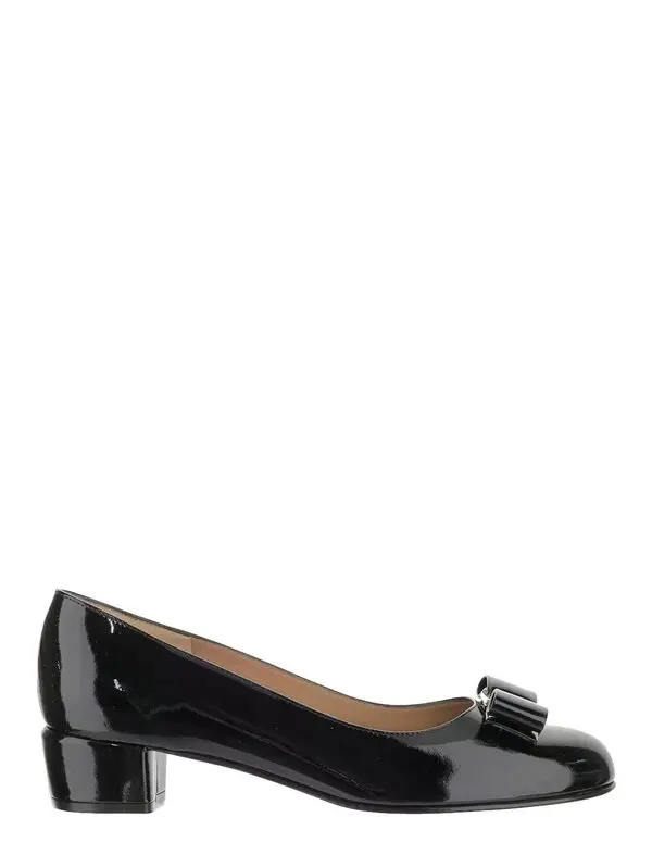 FERRAGAMO 30mm Vara Patent-leather Pumps - Black