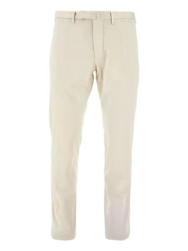 SANTANIELLO Cotton Trousers - Neutrals