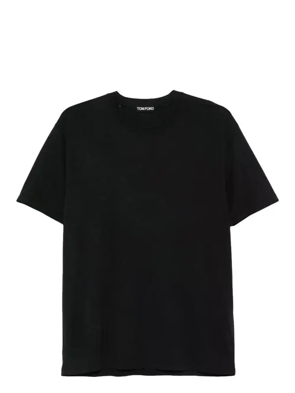 TOM FORD Crew-neck Short-sleeve T-shirt - Black