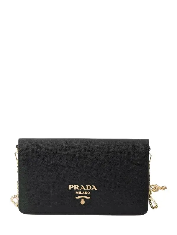 Prada Mini Saffiano Clutch - Black