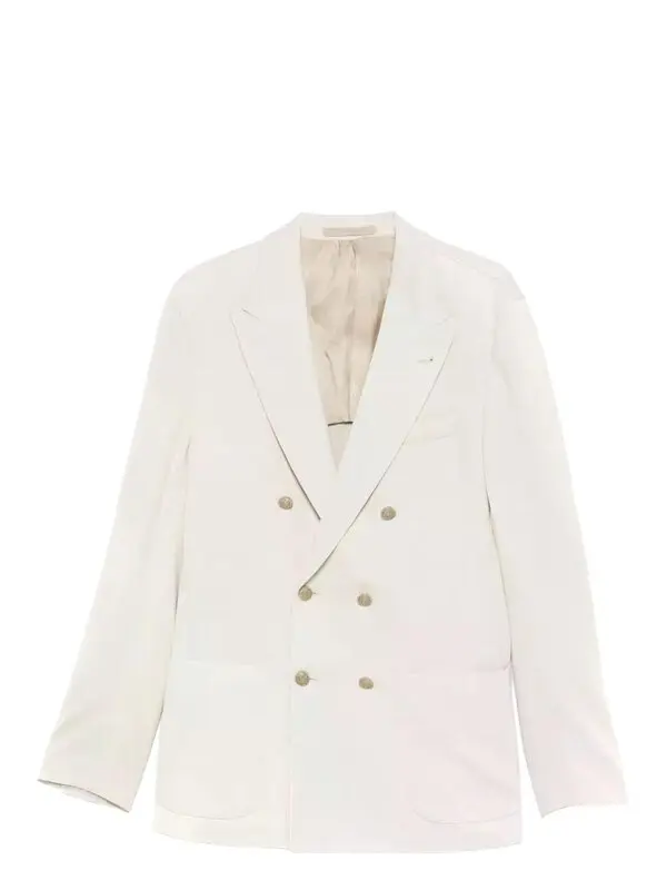 Eleventy Double-breasted Blazer - Neutrals
